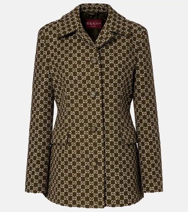 Gucci Gg Tweed Blazer