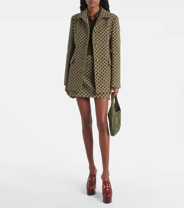 Gucci Gg Tweed Blazer