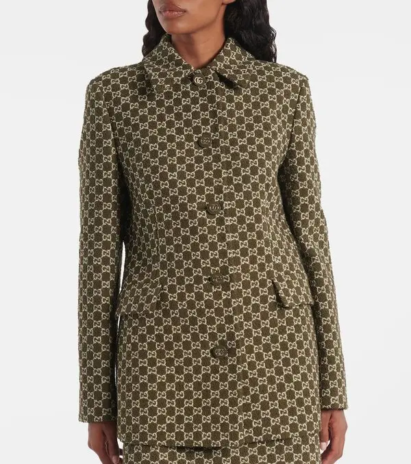Gucci Gg Tweed Blazer
