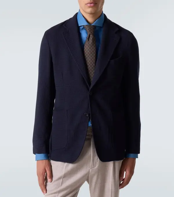 Rubinacci Wool Blazer - Blue