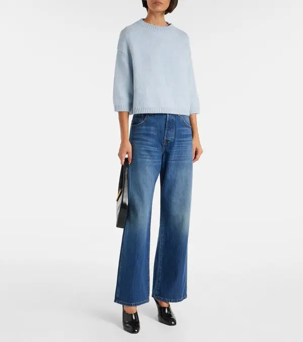 Khaite Sabine Cashmere Sweater - Blue