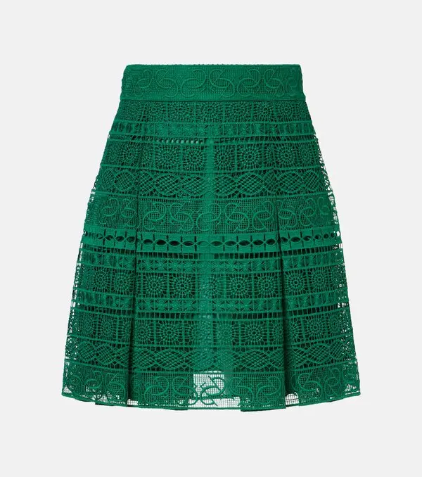 Elie Saab Macramé High-rise Miniskirt