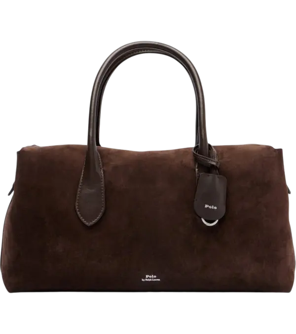 Polo Ralph Lauren Leather-trimmed Suede Duffle Bag - Brown