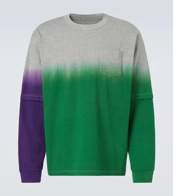 Sacai Dyed Cotton Sweatshirt