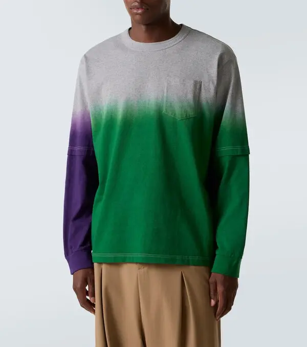 Sacai Dyed Cotton Sweatshirt