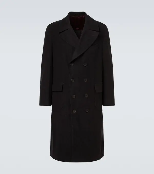 Rubinacci Virgin Wool Double-breasted Coat