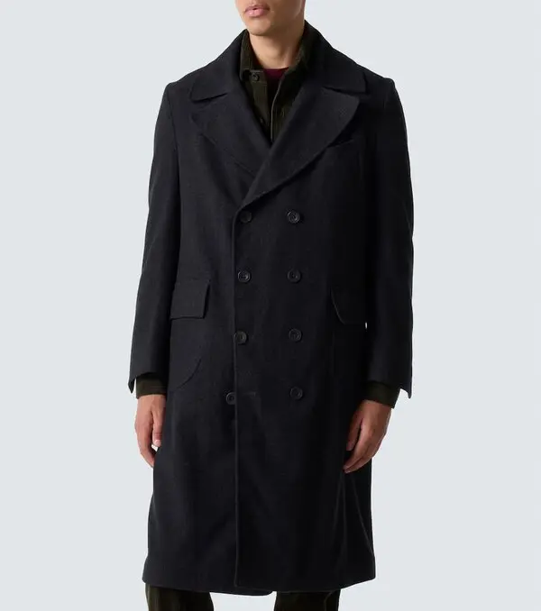 Rubinacci Virgin Wool Double-breasted Coat