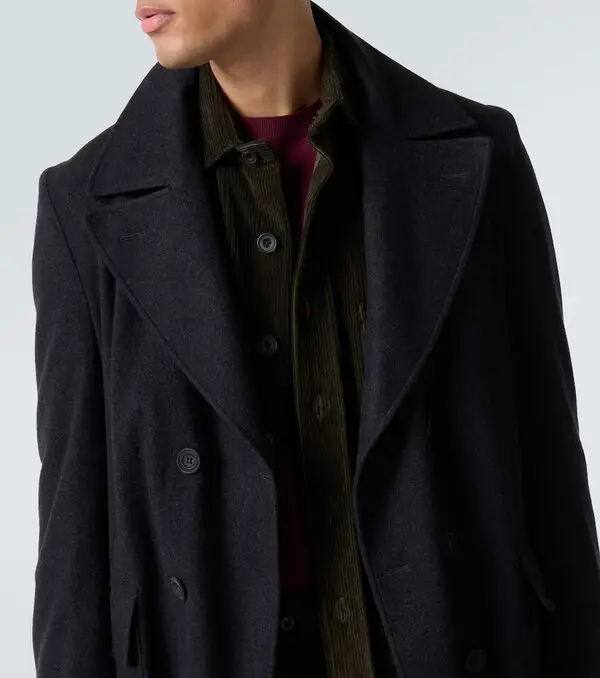 Rubinacci Virgin Wool Double-breasted Coat