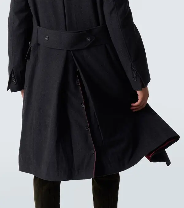 Rubinacci Virgin Wool Double-breasted Coat