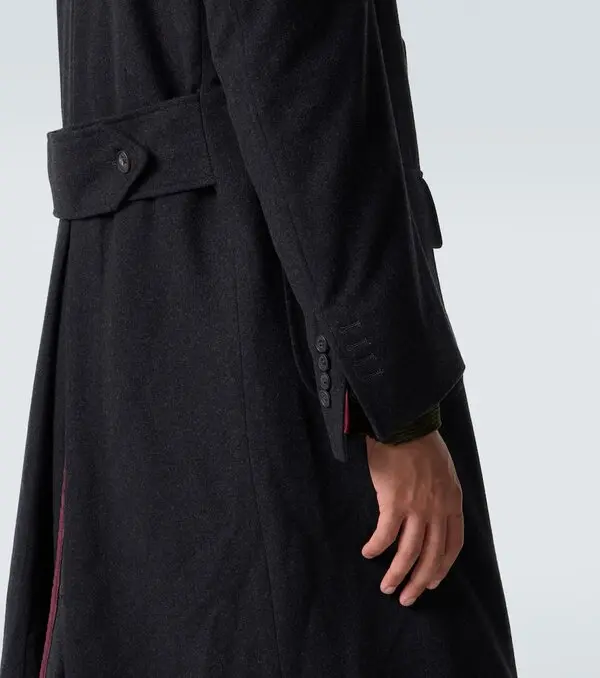 Rubinacci Virgin Wool Double-breasted Coat