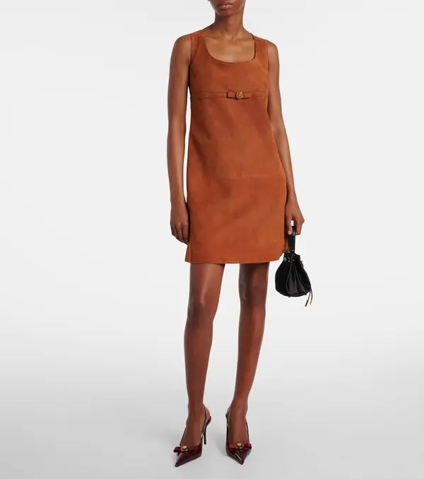 Versace Suede Mini Dress