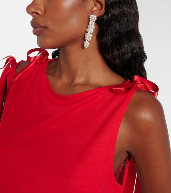 Simone Rocha Drip Faux Pearl Drop Earrings