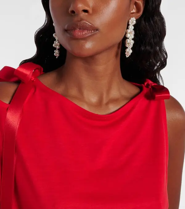 Simone Rocha Drip Faux Pearl Drop Earrings