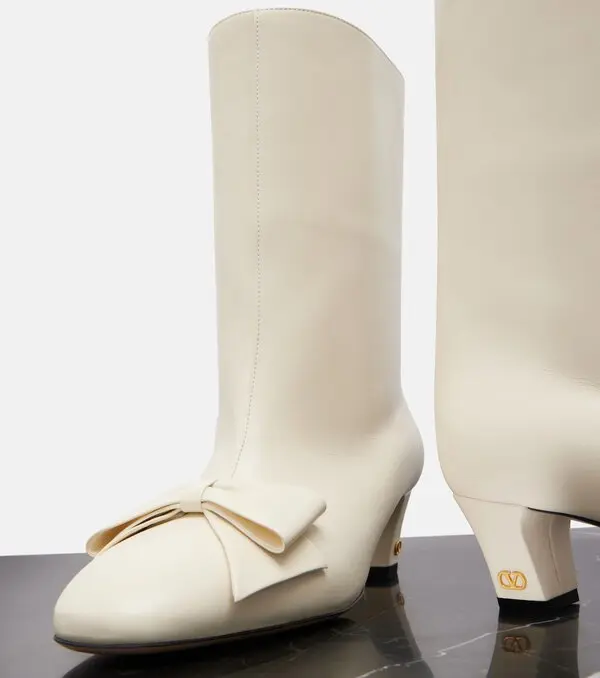 Valentino Garavani Bowow 45 Leather Boots