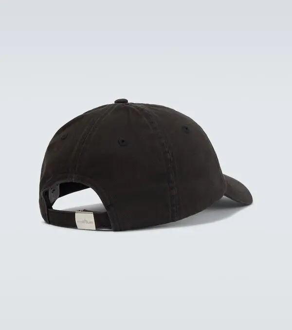 Stone Island Logo Cotton Baseball Cap