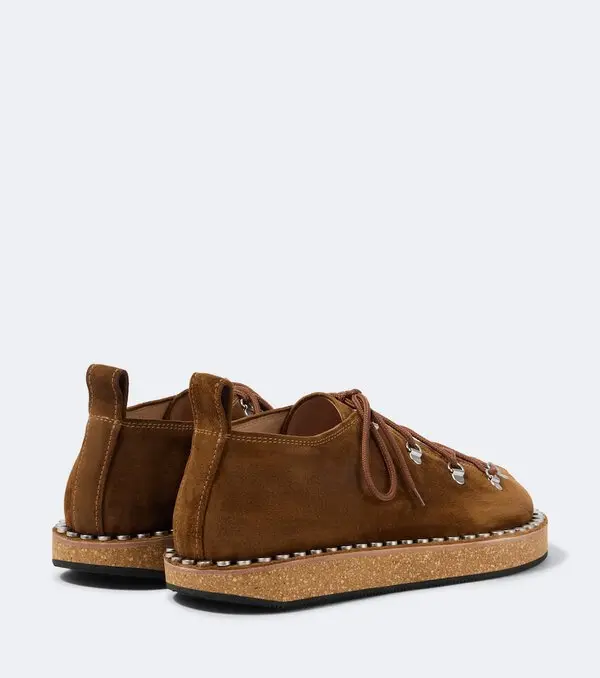 Loewe Rivet Studded Suede Shoes