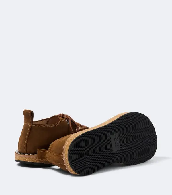 Loewe Rivet Studded Suede Shoes