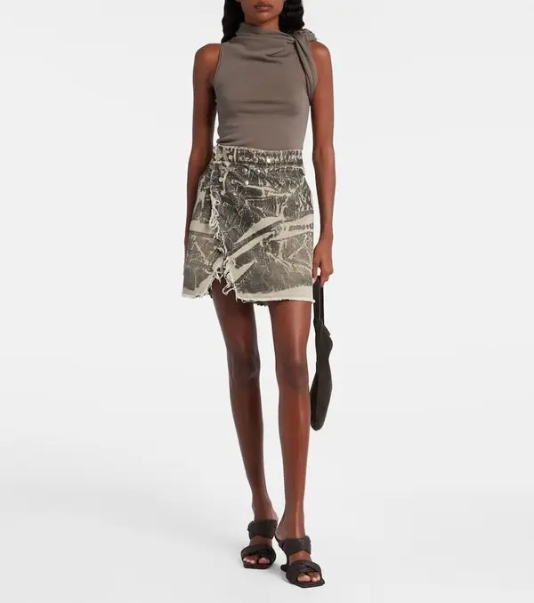 Rick Owens Sisysnap Mini Skirt