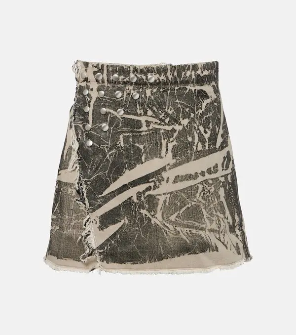 Rick Owens Sisysnap Mini Skirt - Grey