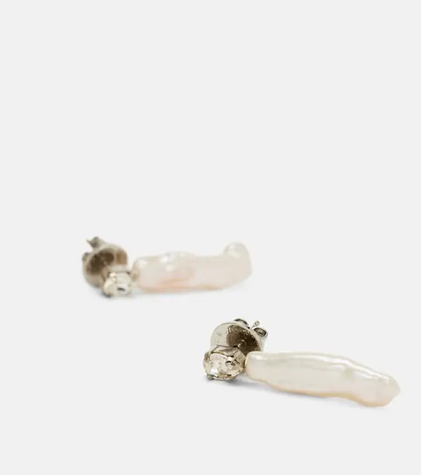 Simone Rocha Earrings With Freshwater Pearls - Silver