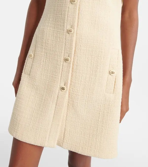 embroidered gg wool tweed mini dress Nana Jacqueline Women's Talia Tweed Dress - Black main image 0