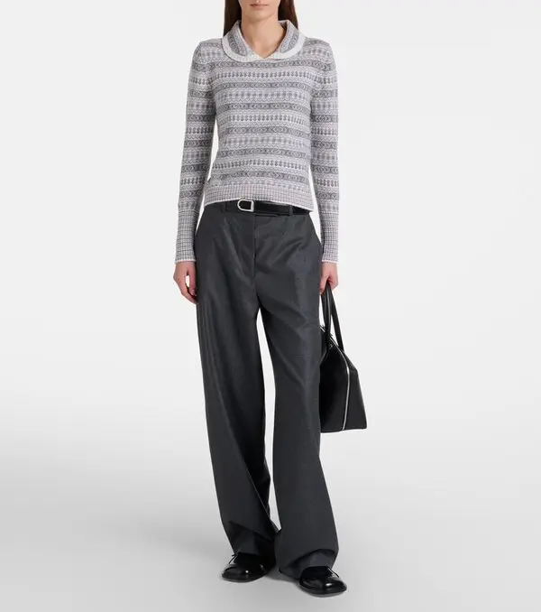 Thom Browne Fair Isle Jacquard Wool-blend Sweater
