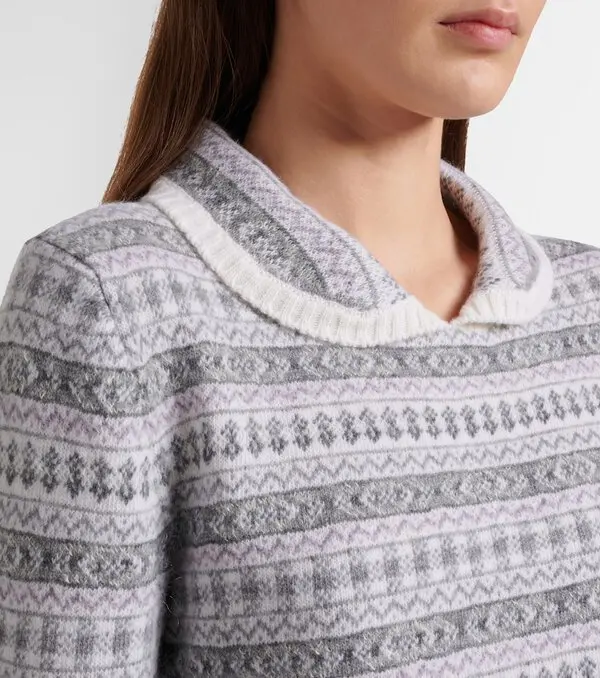 Thom Browne Fair Isle Jacquard Wool-blend Sweater