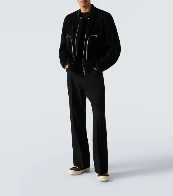 Rick Owens Remoray Suede Bomber Jacket