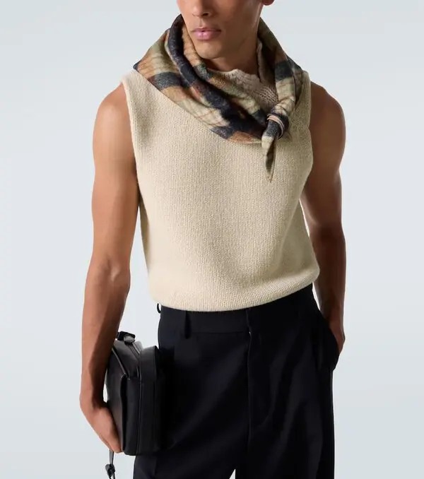 Dries Van Noten Wool And Cashmere Sweater Vest