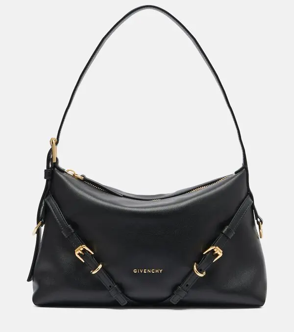 Givenchy Voyou Mini Leather Shoulder Bag - Black