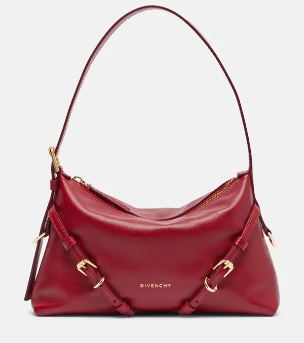 Givenchy Voyou Mini Leather Shoulder Bag - Red