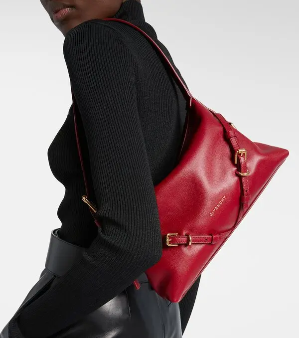 Givenchy Voyou Mini Leather Shoulder Bag - Red
