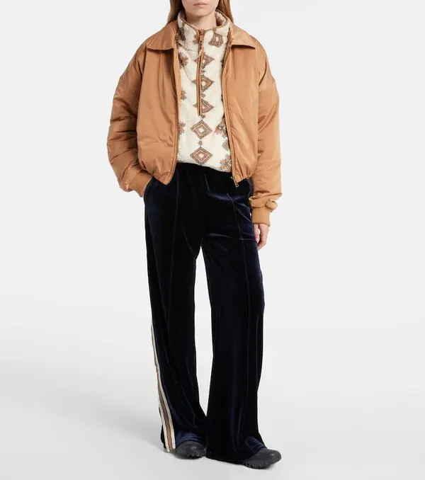 The Upside Carlotta Bomber Jacket - Beige