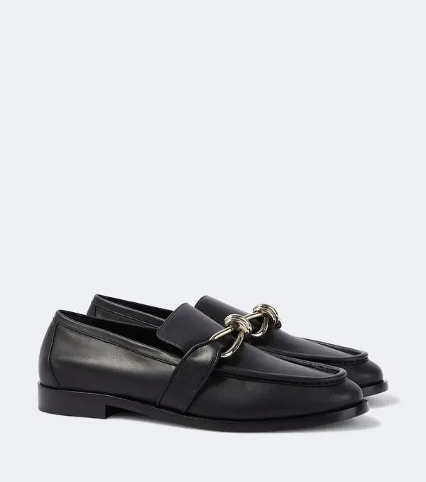 Bottega Veneta Astaire Knot Loafers - Black