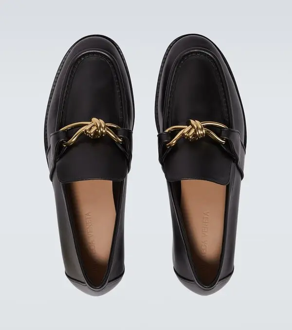 Bottega Veneta Astaire Knot Loafers - Black