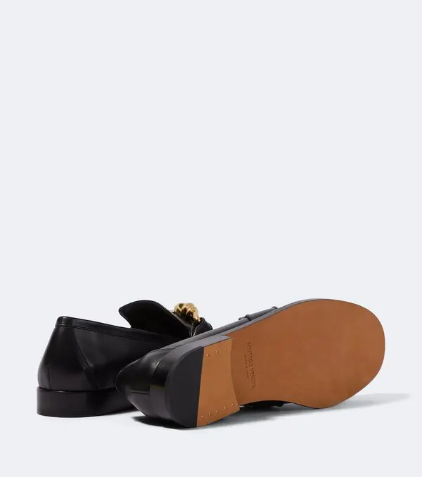 Bottega Veneta Astaire Knot Loafers - Black