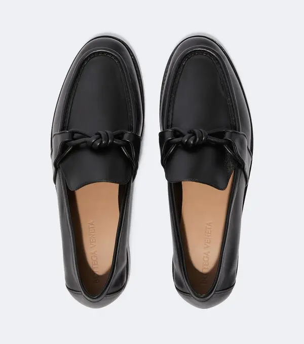 Bottega Veneta Astaire Knot Loafers - Black