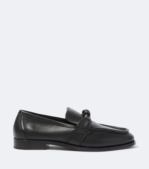 Bottega Veneta Astaire Knot Loafers - Black