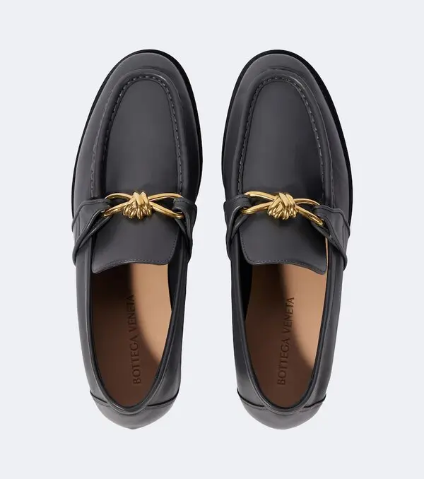 Bottega Veneta Astaire Knot Loafers - Black
