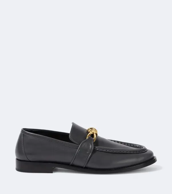 Bottega Veneta Astaire Knot Loafers - Black