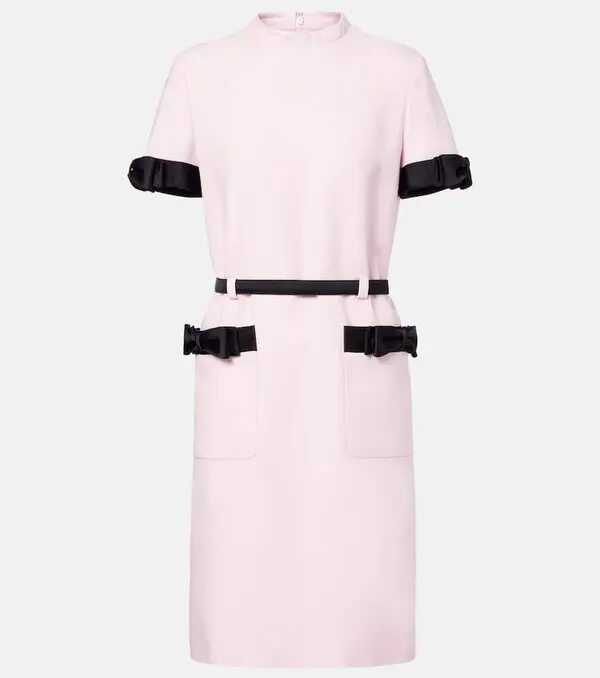 Valentino Garavani Crepe Couture Bow-detail Minidress - Pink