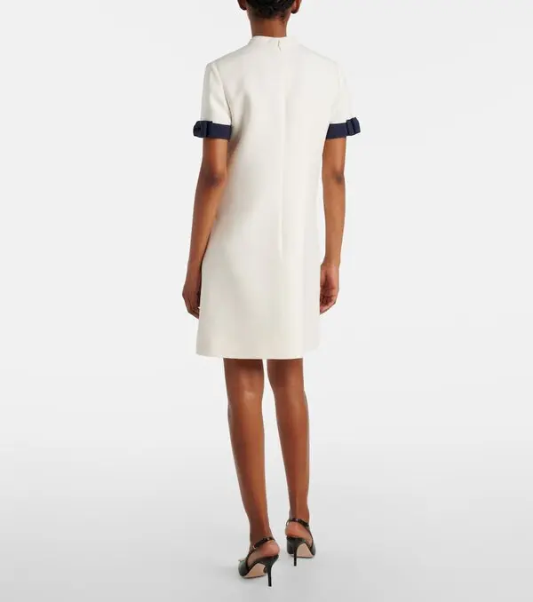 Valentino Garavani Crepe Couture Bow-detail Mini Dress - White