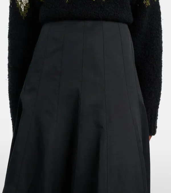 Proenza Schouler Heidi Cotton-blend Midi Skirt