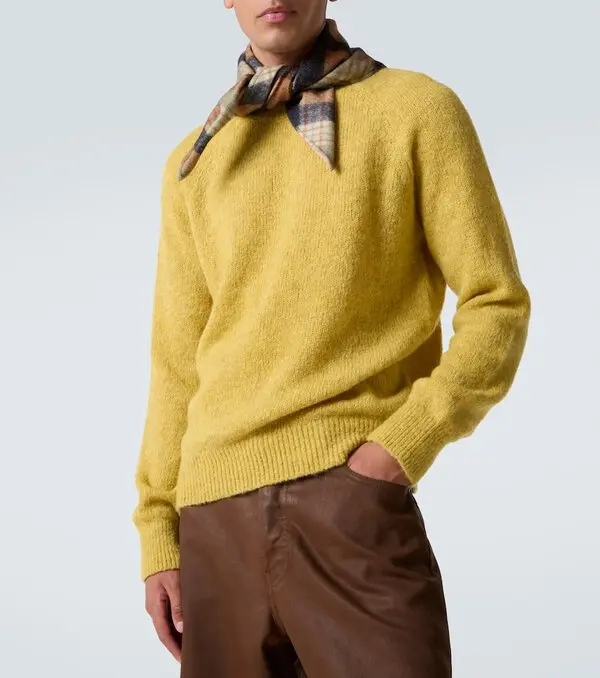 Dries Van Noten Alpaca And Wool-blend Sweater