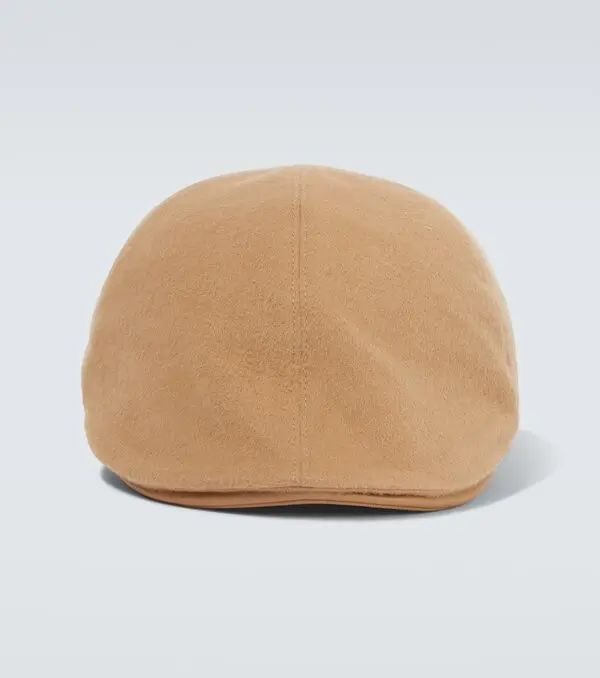 Giorgio Armani Wool And Cashmere-blend Cap - Beige