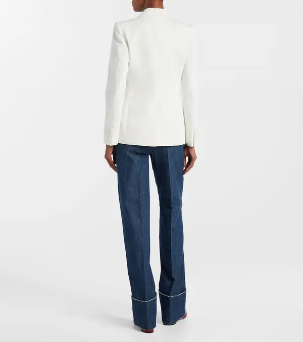 Valentino Garavani Cotton And Linen Blazer