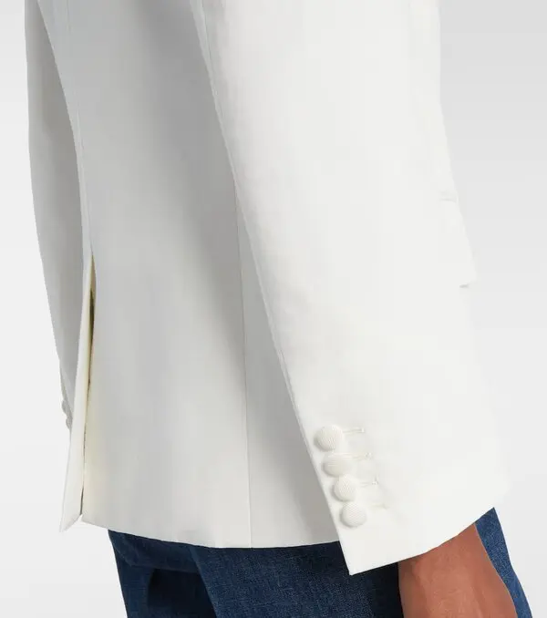 Valentino Garavani Cotton And Linen Blazer