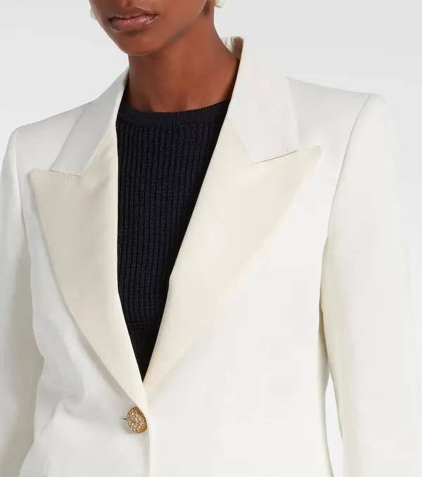 Valentino Garavani Cotton And Linen Blazer