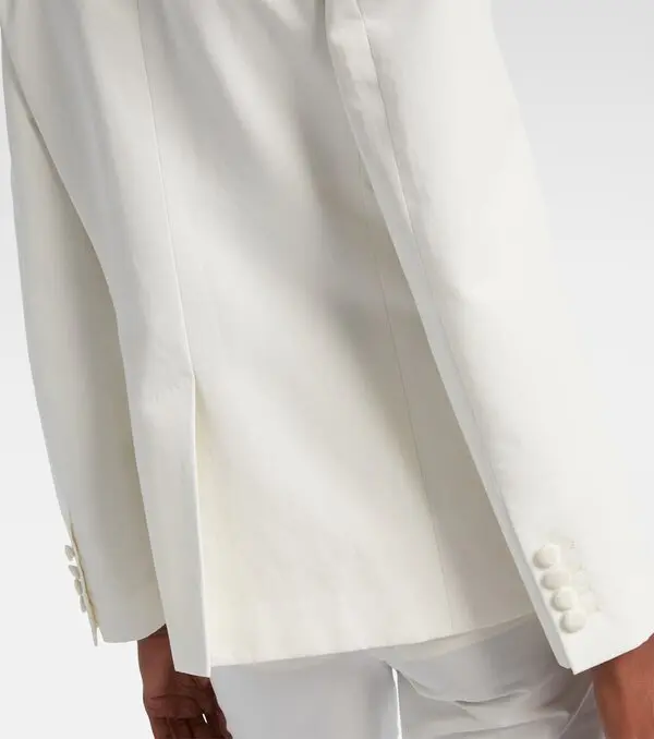 Valentino Garavani Cotton And Linen Blazer