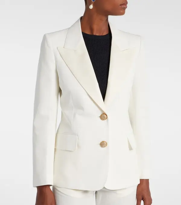 Valentino Garavani Cotton And Linen Blazer